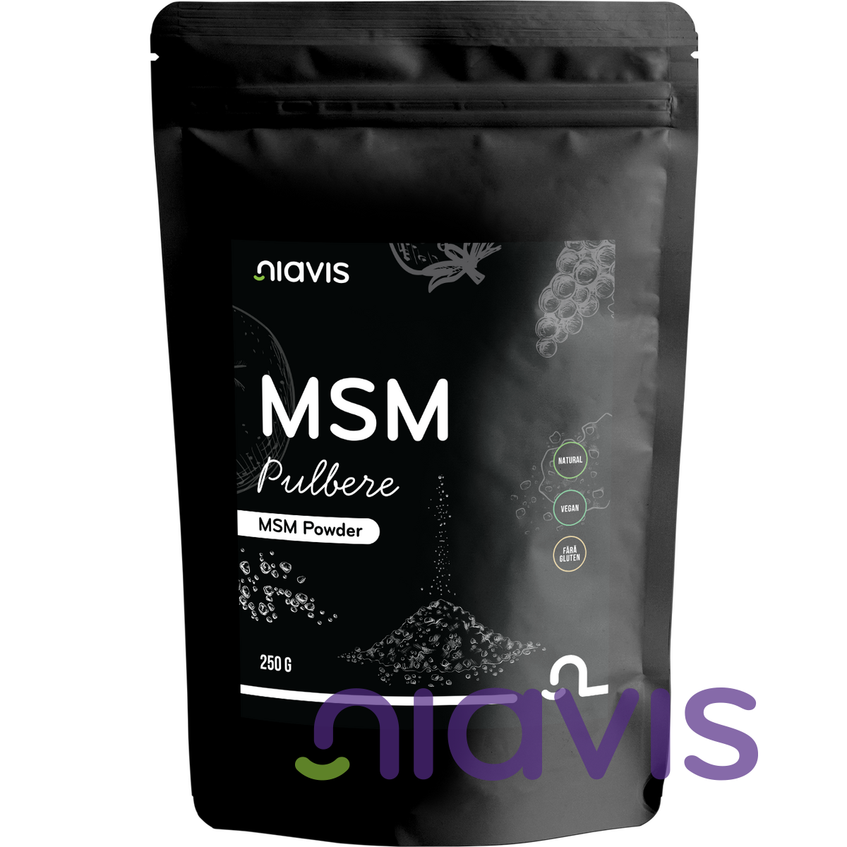 MSM Pulbere 100% Naturala 250g - Niavis