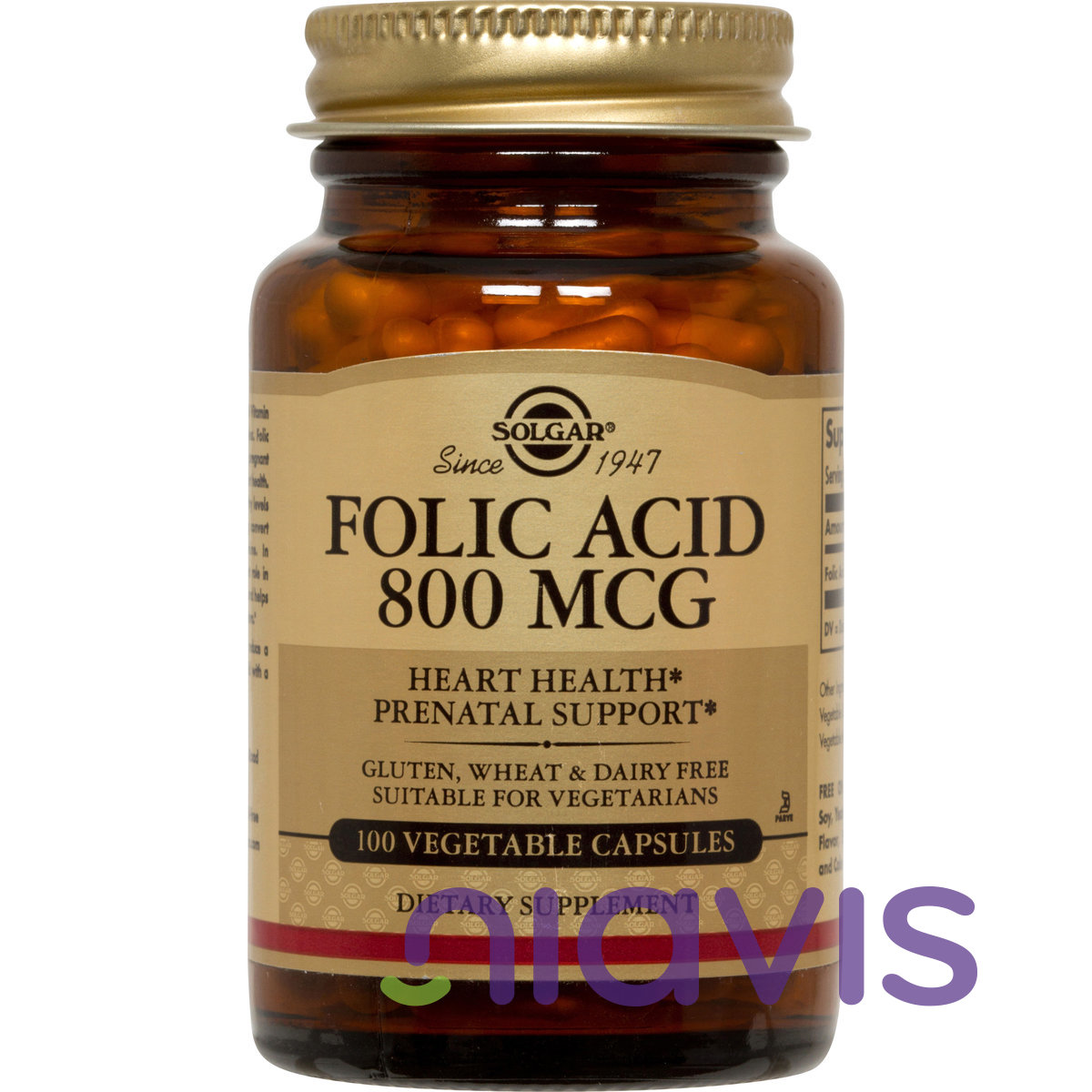 Folacin (Folic Acid) 800μg 100 tablete - Niavis