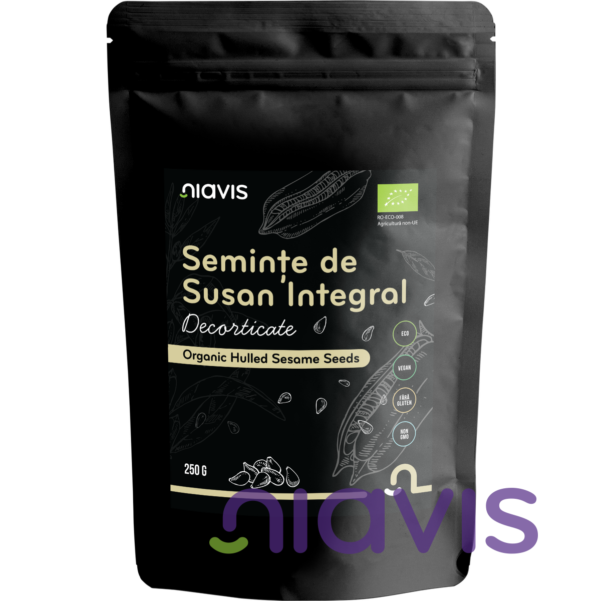 Seminte de Susan Integral Decorticate Ecologice/BIO 250g - Niavis