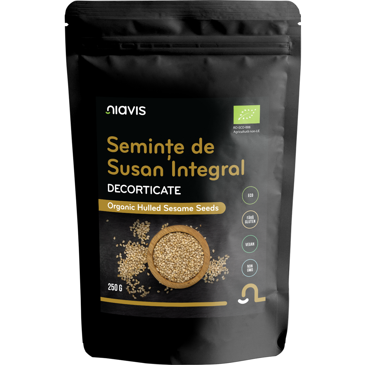 Seminte de Susan Integral Decorticate Ecologice/BIO 250g - Niavis
