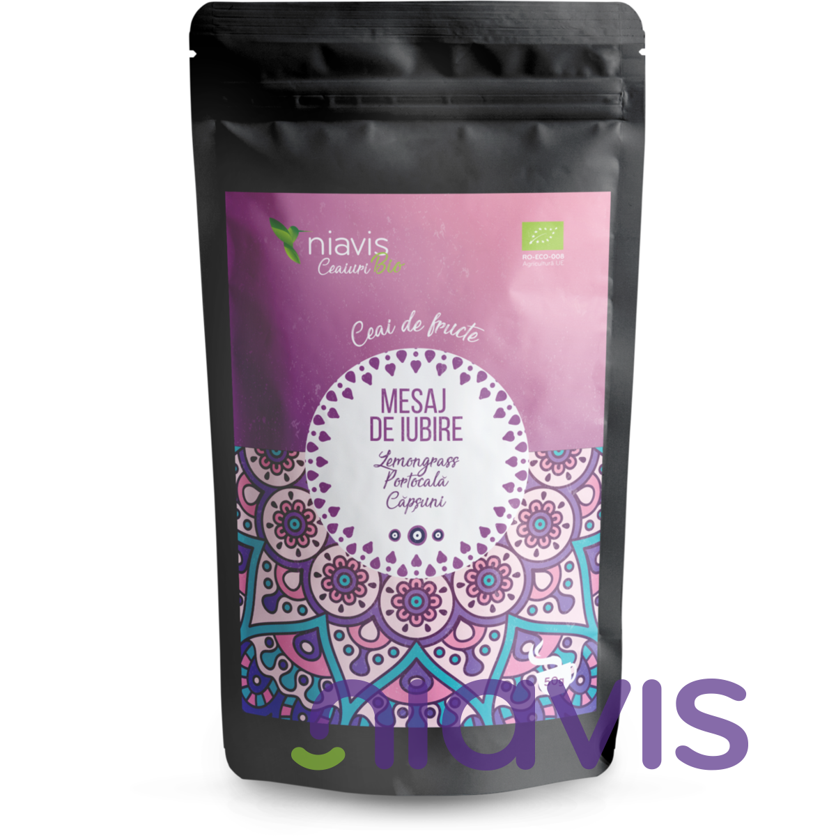 Ceai Ecologic/BIO "Mesaj de Iubire" 50g - Niavis