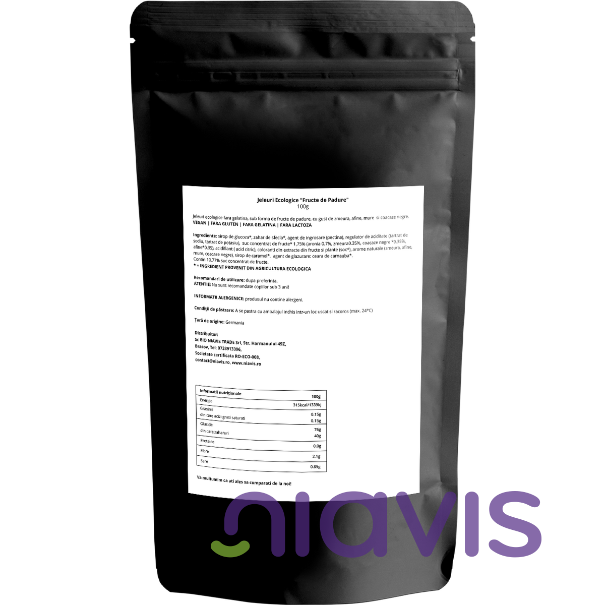 Jeleuri Ecologice "Fructe de Padure"100g - Niavis