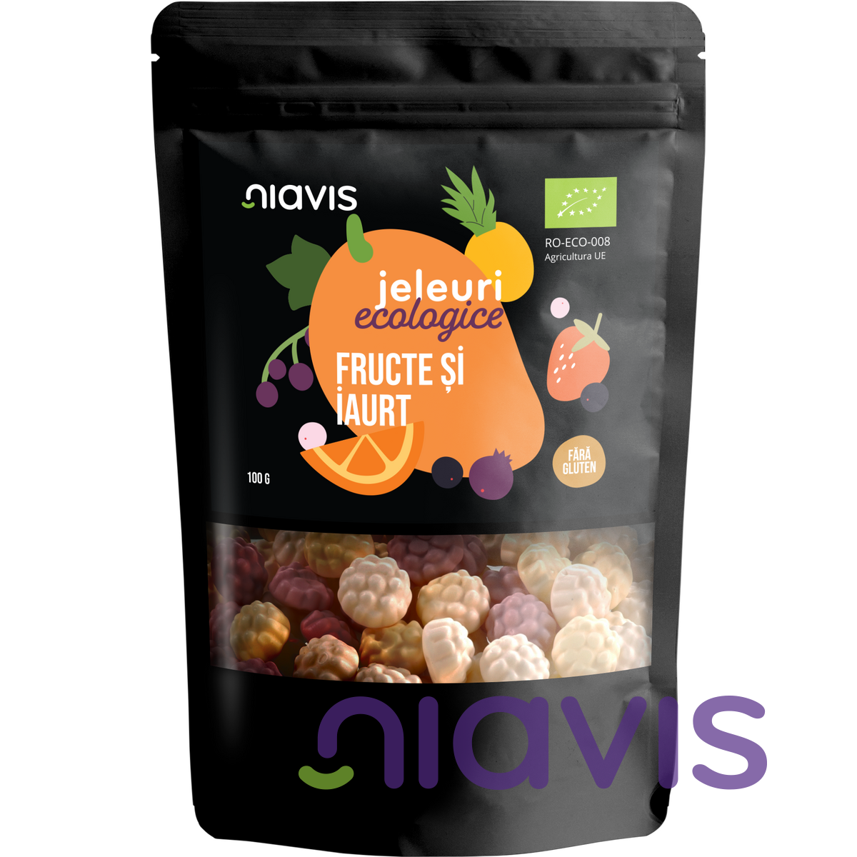 Jeleuri Ecologice cu Fructe si Iaurt 100g - Niavis