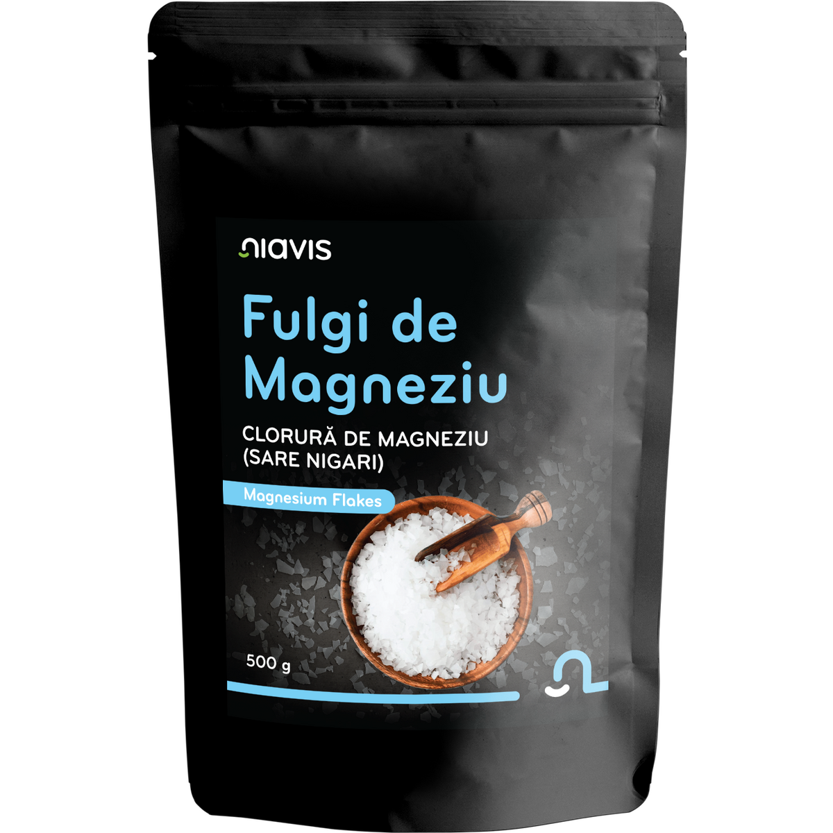 Fulgi de Magneziu pentru Baie (Sare Nigari) 500g - Niavis